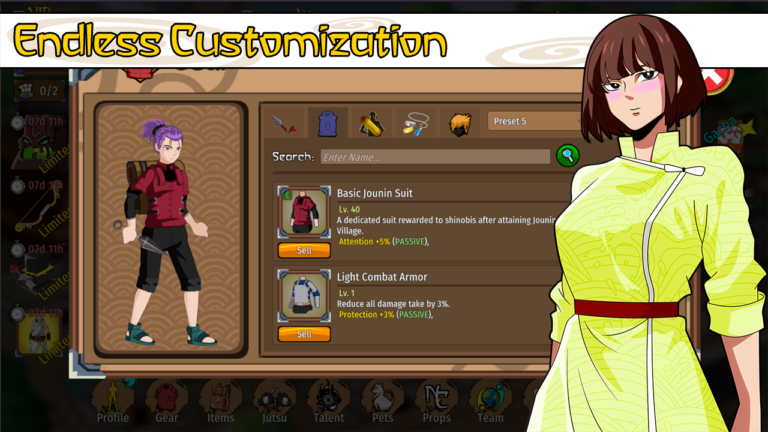 Ninja Master: A Shinobi Saga - The Ultimate Ninja RPG Sim